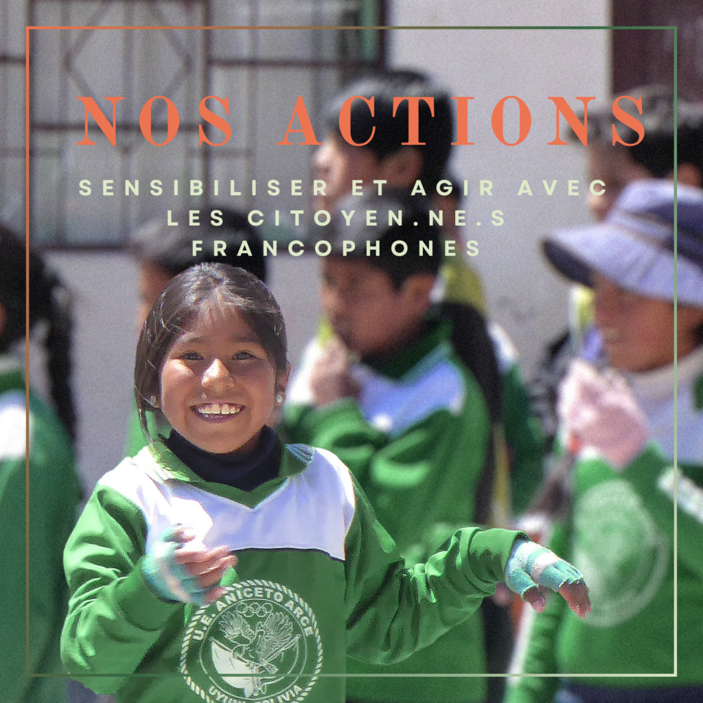 Nos prochaines actions - La Francophone de la Solidarité